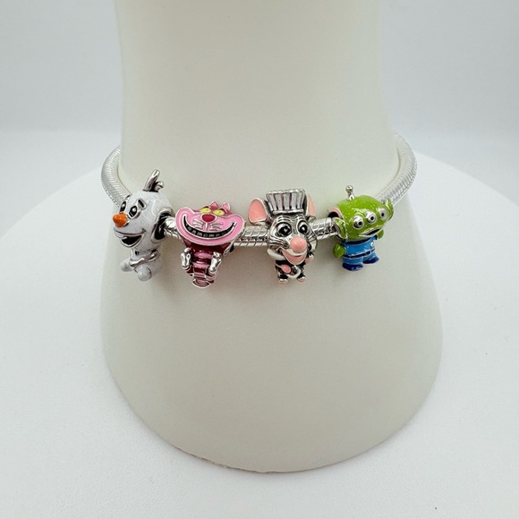 Pandora | Jewelry | Pandora X Disney Characters 4 Charm Set | Poshmark